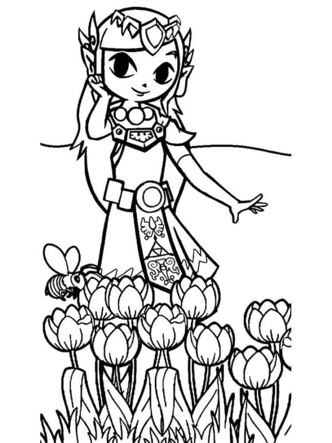 The Legend of Zelda coloring pages | 100 Pictures Free Printable