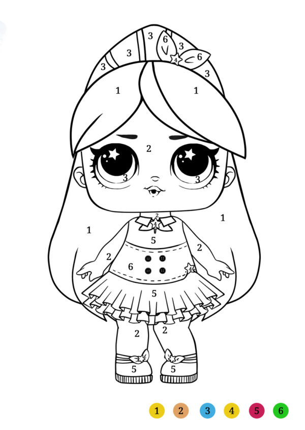 Color By Number | 100 Best Worksheets Coloring Pages Free Printable