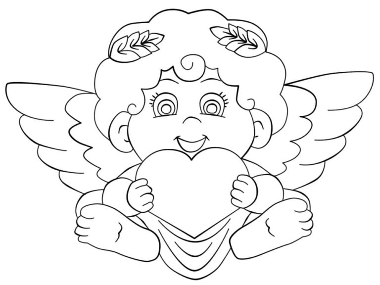 Dibujos de Cupido para colorear - 100 imágenes para imprimir gratis