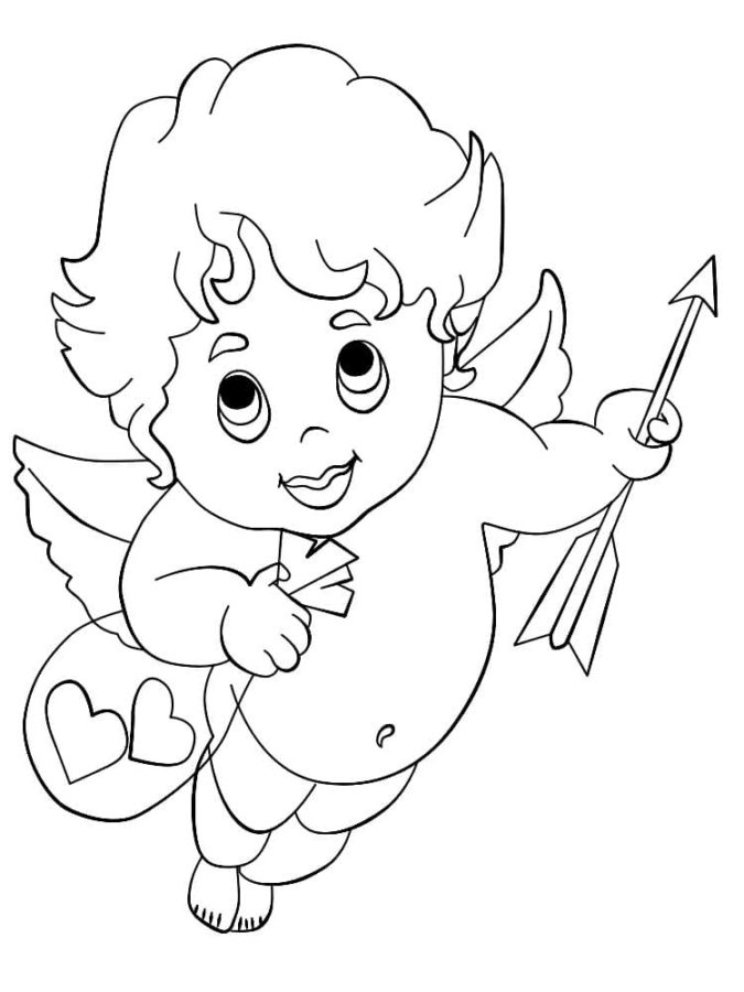 Dibujos de Cupido para colorear - 100 imágenes para imprimir gratis