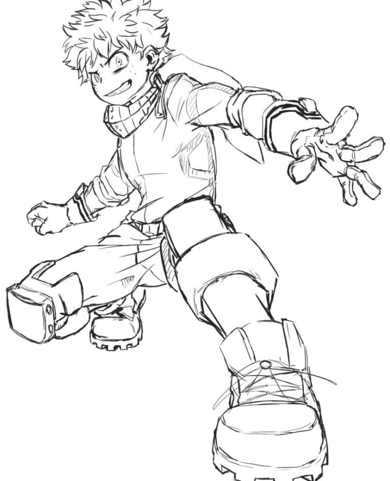 Deku Coloring Pages | 30 Coloring Pages Free Printable