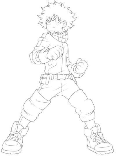 Deku Coloring Pages | 30 Coloring Pages Free Printable