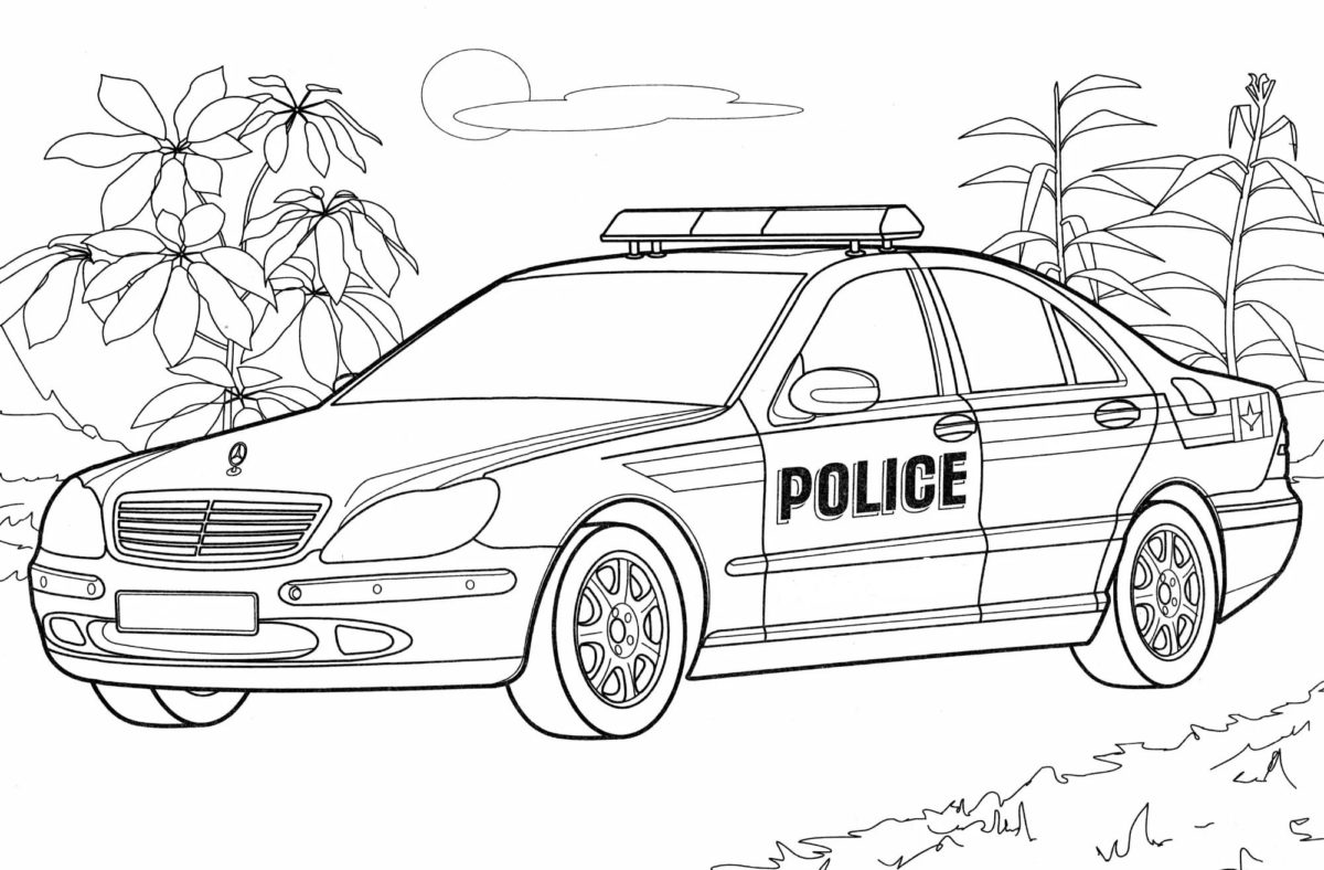 Coloriage Voiture de Police - 30 images pour une impression gratuite