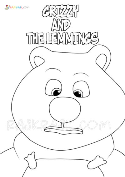 Grizzy and the Lemmings Coloring Pages | New Images Free Printable