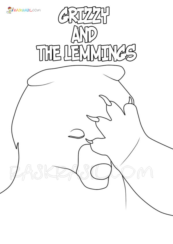 Grizzy and the Lemmings Coloring Pages | New Images Free Printable