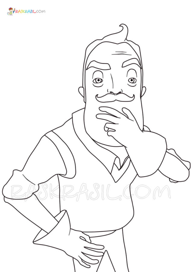 Hello Neighbor Coloring Pages. 22 New Images Free Printable