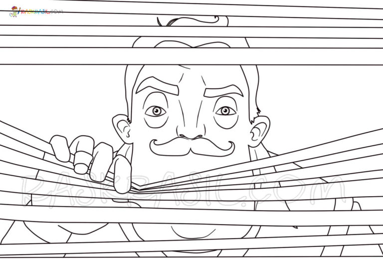 Hello Neighbor Coloring Pages. 22 New Images Free Printable