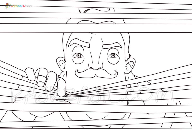 Hello Neighbor Coloring Pages. 22 New Images Free Printable
