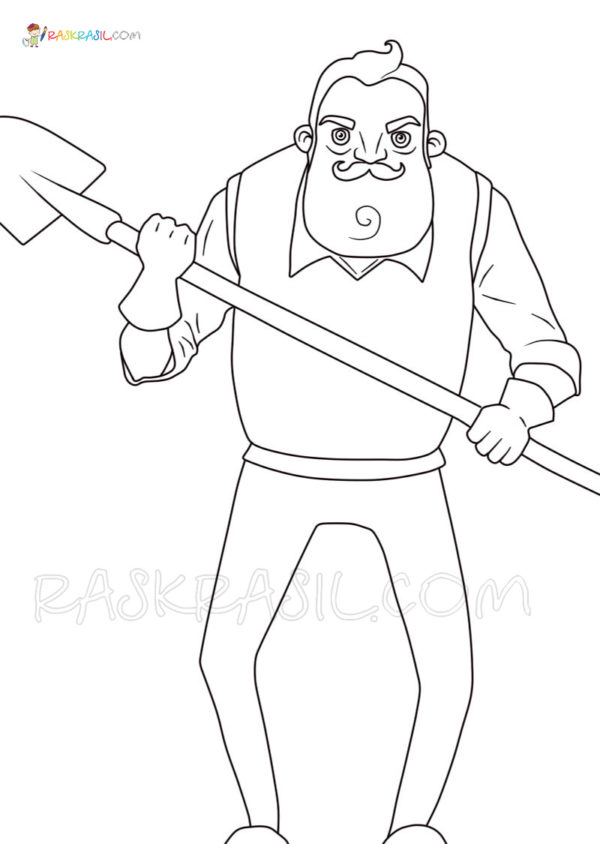 Hello Neighbor Coloring Pages. 22 New Images Free Printable