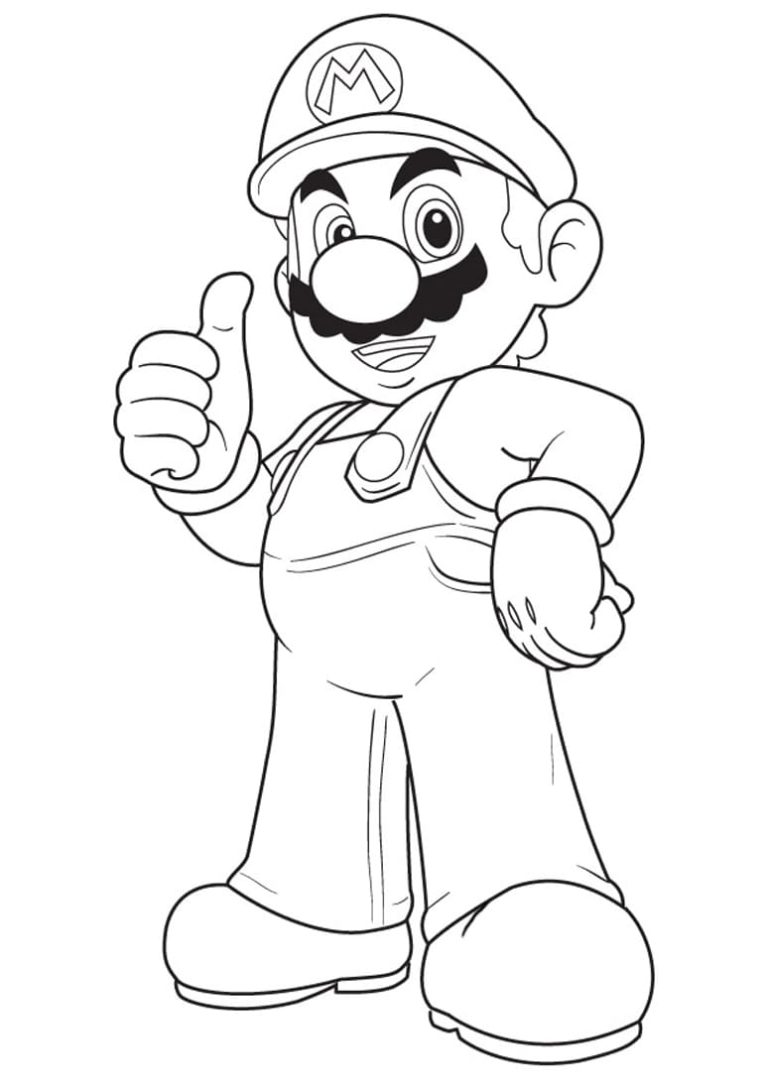 Super Mario Bros Coloring Pages