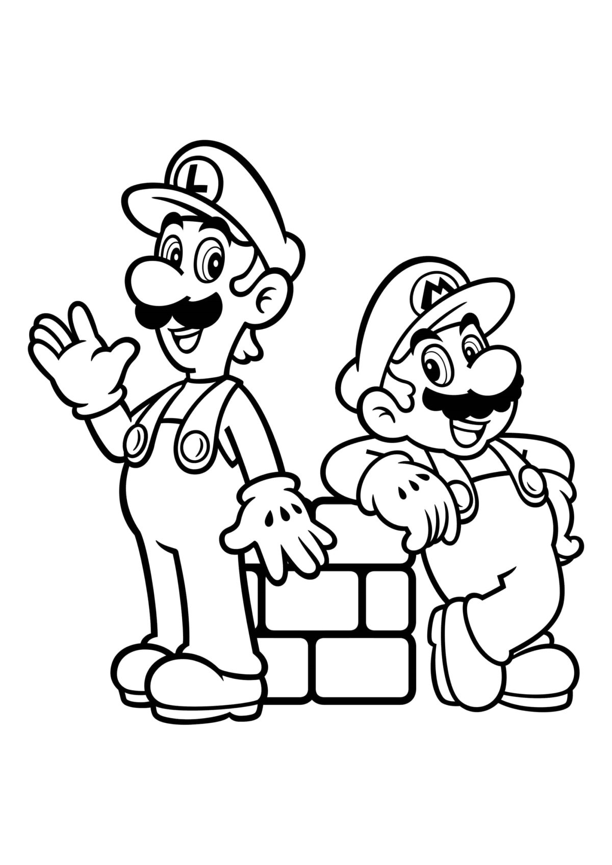 Disegni di Super Mario Bros da Colorare
