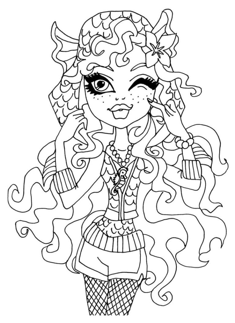 Monster High Coloring Pages | 100 images Free Printable