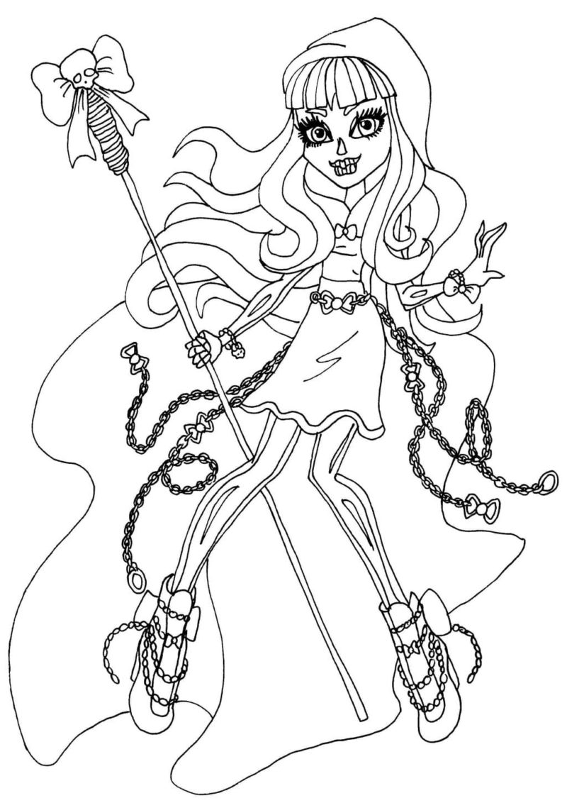 Monster High Coloring Pages | 100 images Free Printable