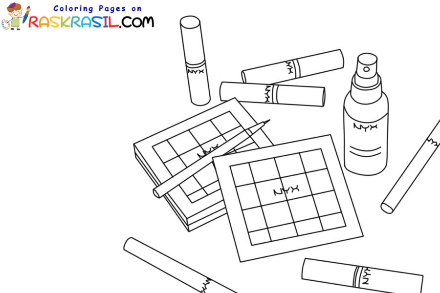 Dibujos de Maquillaje para Colorear - 110 imágenes para imprimir gratis