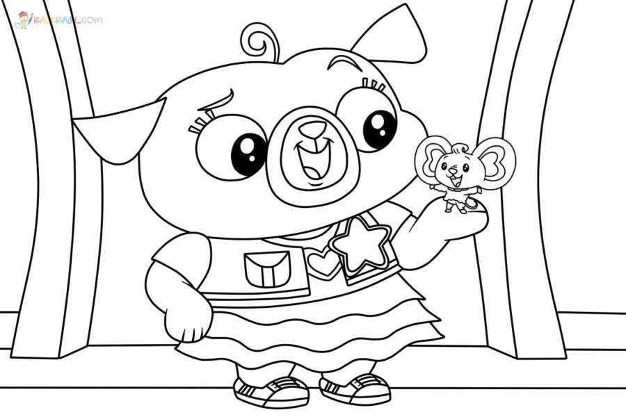 Desenhos do Chip e Potato para Colorir