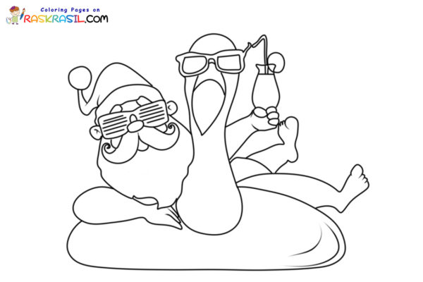 Christmas In July Coloring Pages