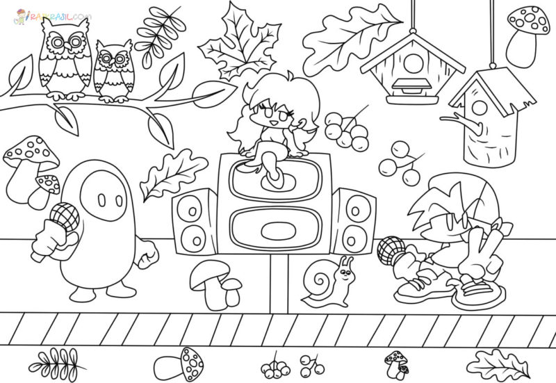 Dibujos de Otoño para colorear - 70 imágenes para imprimir gratis