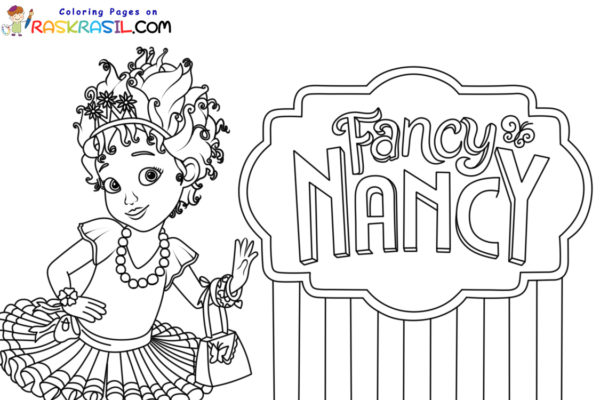 Fancy Nancy Coloring Pages