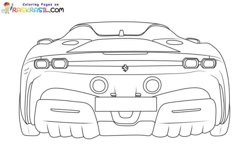 Ferrari Coloring Pages