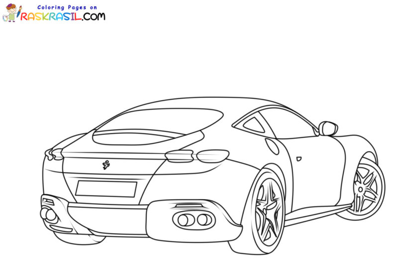 Dibujos de Ferrari para Colorear