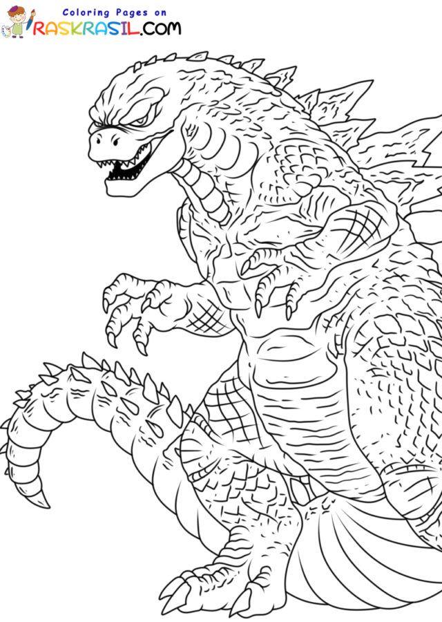 Godzilla Coloring Pages