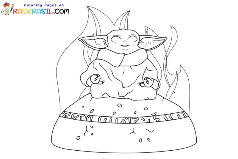 Grogu Coloring Pages