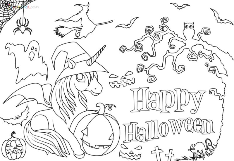 Dibujos De Halloween Para Colorear Y Imprimir