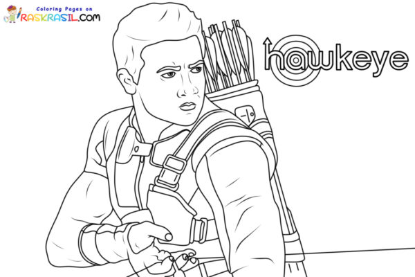 Hawkeye Coloring Pages