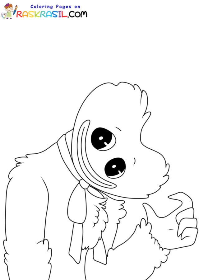 Huggy Wuggy Coloring Pages