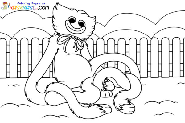 Huggy Wuggy Coloring Pages