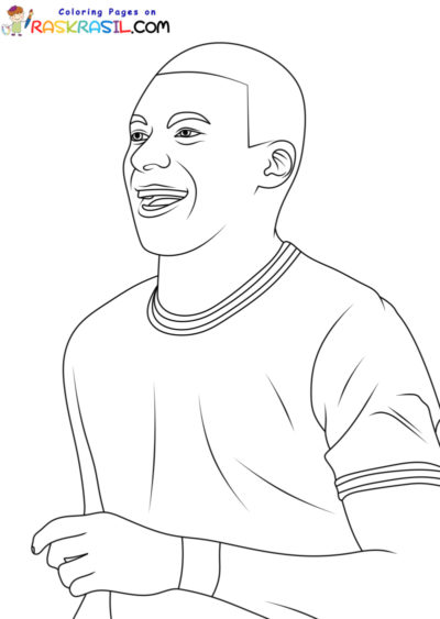 Kylian Mbappé Coloring Pages