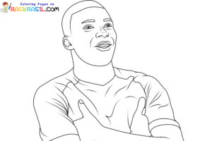 Kylian Mbappé Coloring Pages