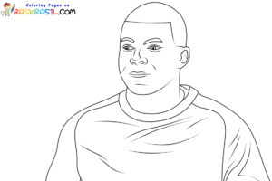 Kylian Mbappé Coloring Pages