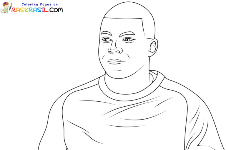 Kylian Mbappé Coloring Pages