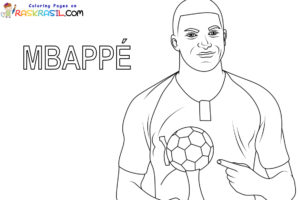 Kylian Mbappé Coloring Pages