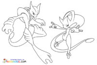 Mega Pokemon Coloring Pages