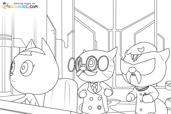 Miniforce Coloring Pages