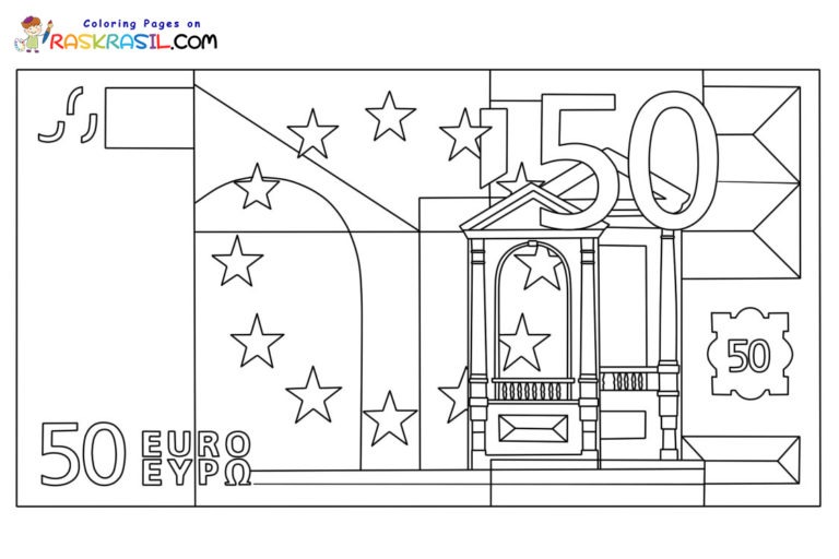 Disegni di Denaro da colorare