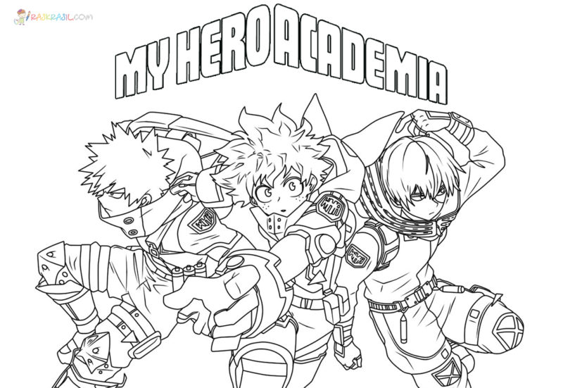 Dibujos de My hero Academia para Colorear Dibujos de My hero Academia para Colorear