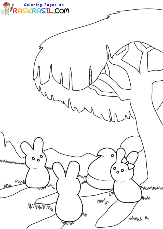 Peeps Coloring Pages