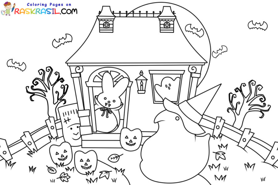 Peeps Coloring Pages