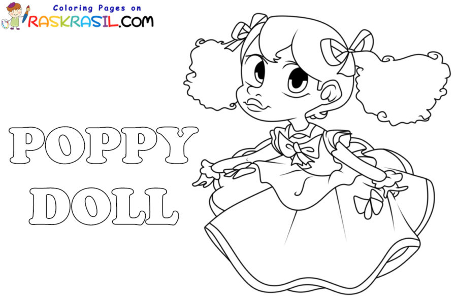 Disegni di Poppy Doll da Colorare