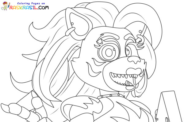 Roxanne Wolf FNAF Coloring Pages | Raskrasil.com