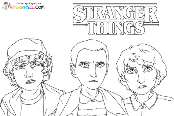 Dessin Stranger Things A Colorier A Imprimer | Chtoby Pomnili