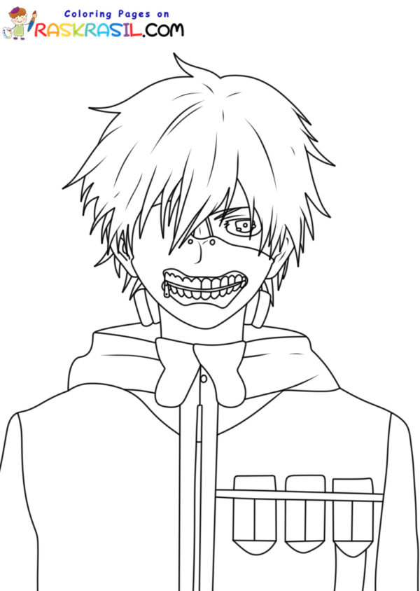 Tokyo Ghoul Coloring Pages | 110 Pictures Free Printable