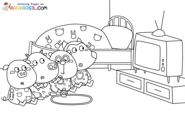 Wolfoo Coloring Pages