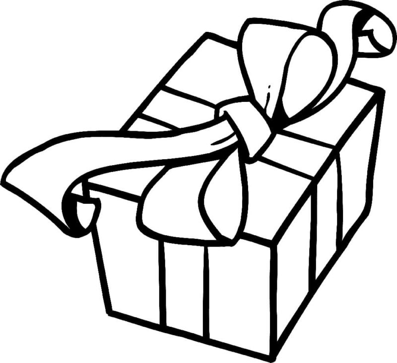 Desenhos de Presentes de Natal para Colorir