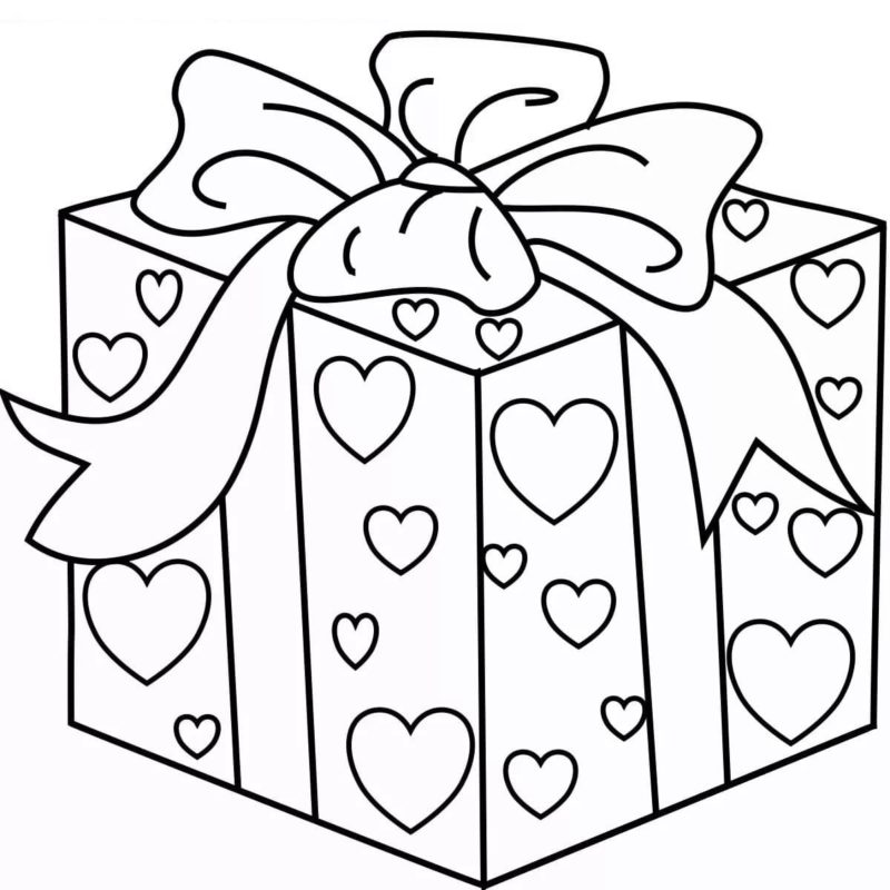 Desenhos de Presentes de Natal para Colorir