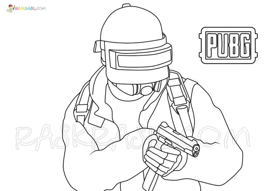 Dibujos de PUBG para colorear - 20 nuevas imágenes para imprimir gratis