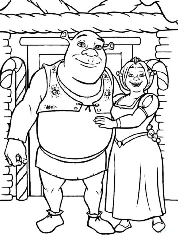 Disegni di Shrek da colorare - 100 immagini per la stampa gratuita